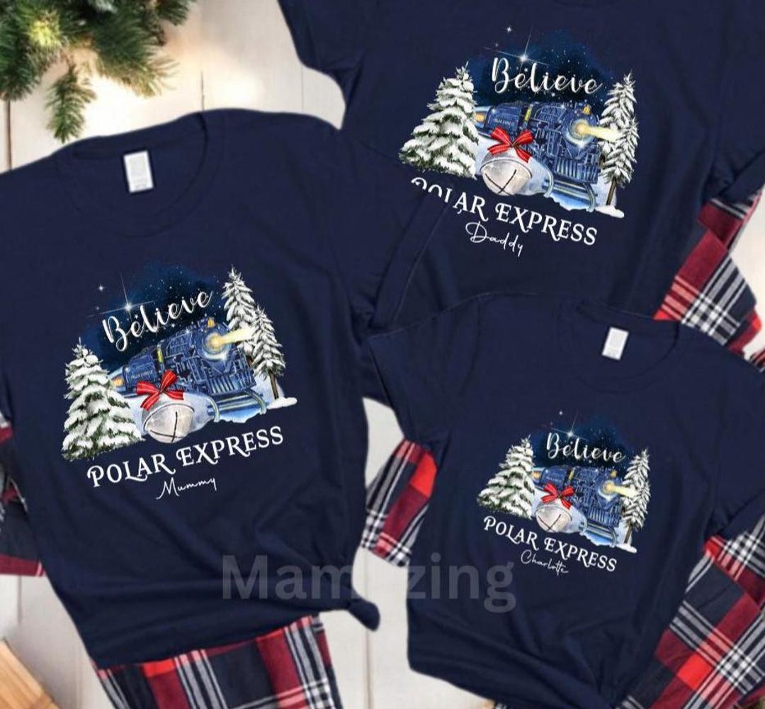 Polar Express Christmas Pyjamas. New 2024 Christmas Eve Pyjamas, Adult ...