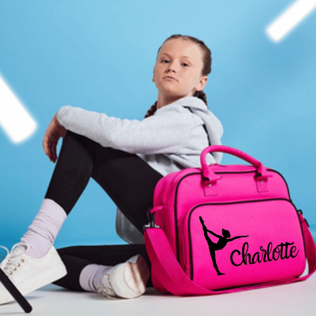 Personalised Gymnast Dance Bag. School Dance Girls Ballet Tap Urban ...