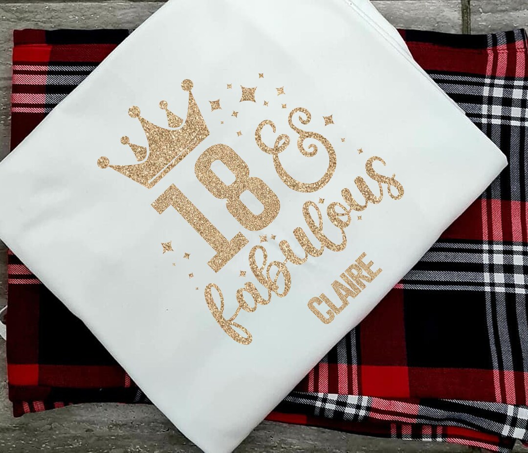 Personalised 18th Birthday Pyjamas. 18th Birthday Pjs. Eighteenth ...
