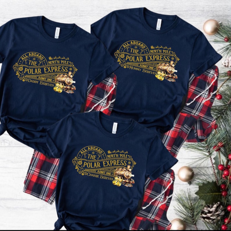 Polar Express Christmas Pyjamas, Christmas Eve Pyjamas, Adult Matching ...