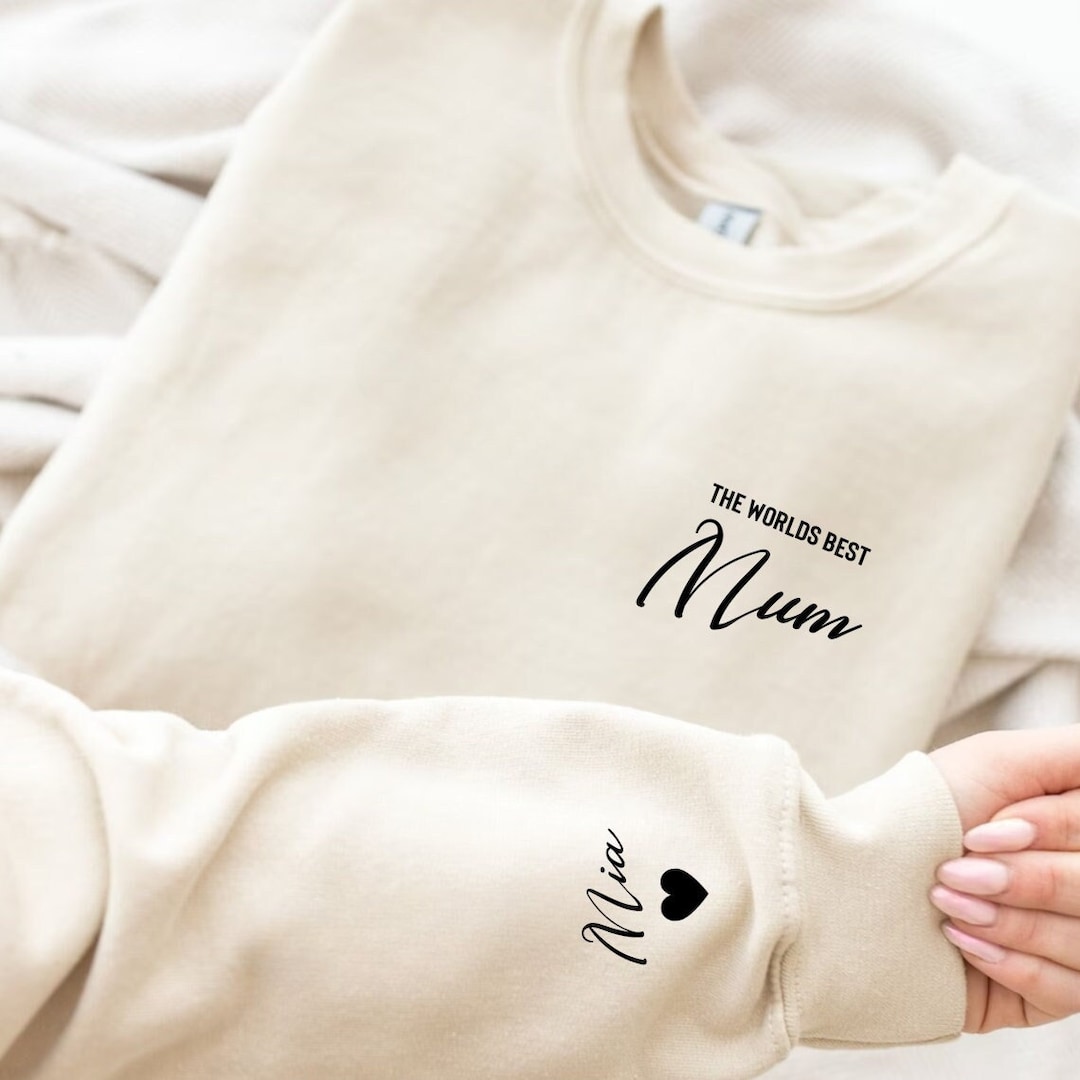 Mum Sweatshirt. Personalised Sweater for Mum With Children's Names ...