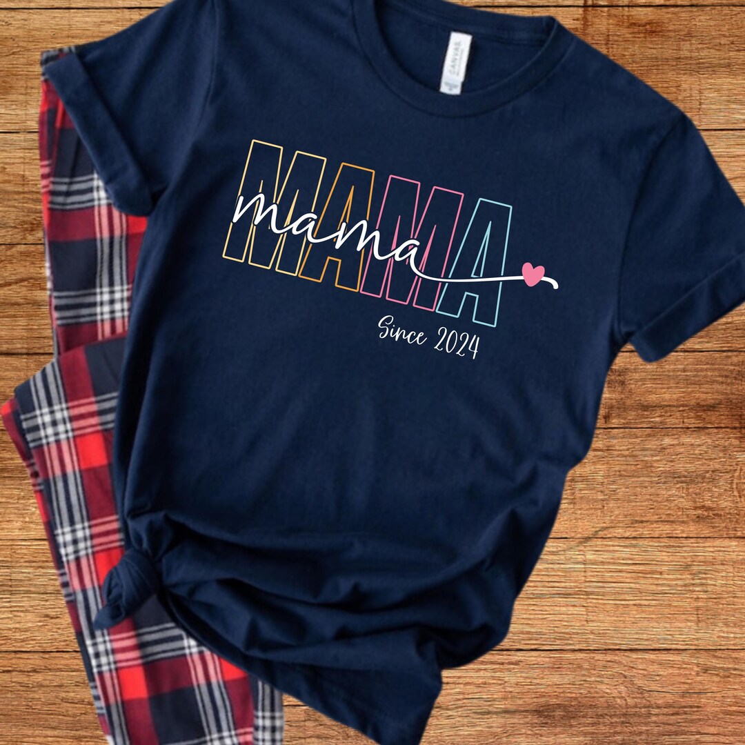 Mama Pyjamas. Personalised Mum Pyjama Set With Est Date Custom Mama Pjs ...