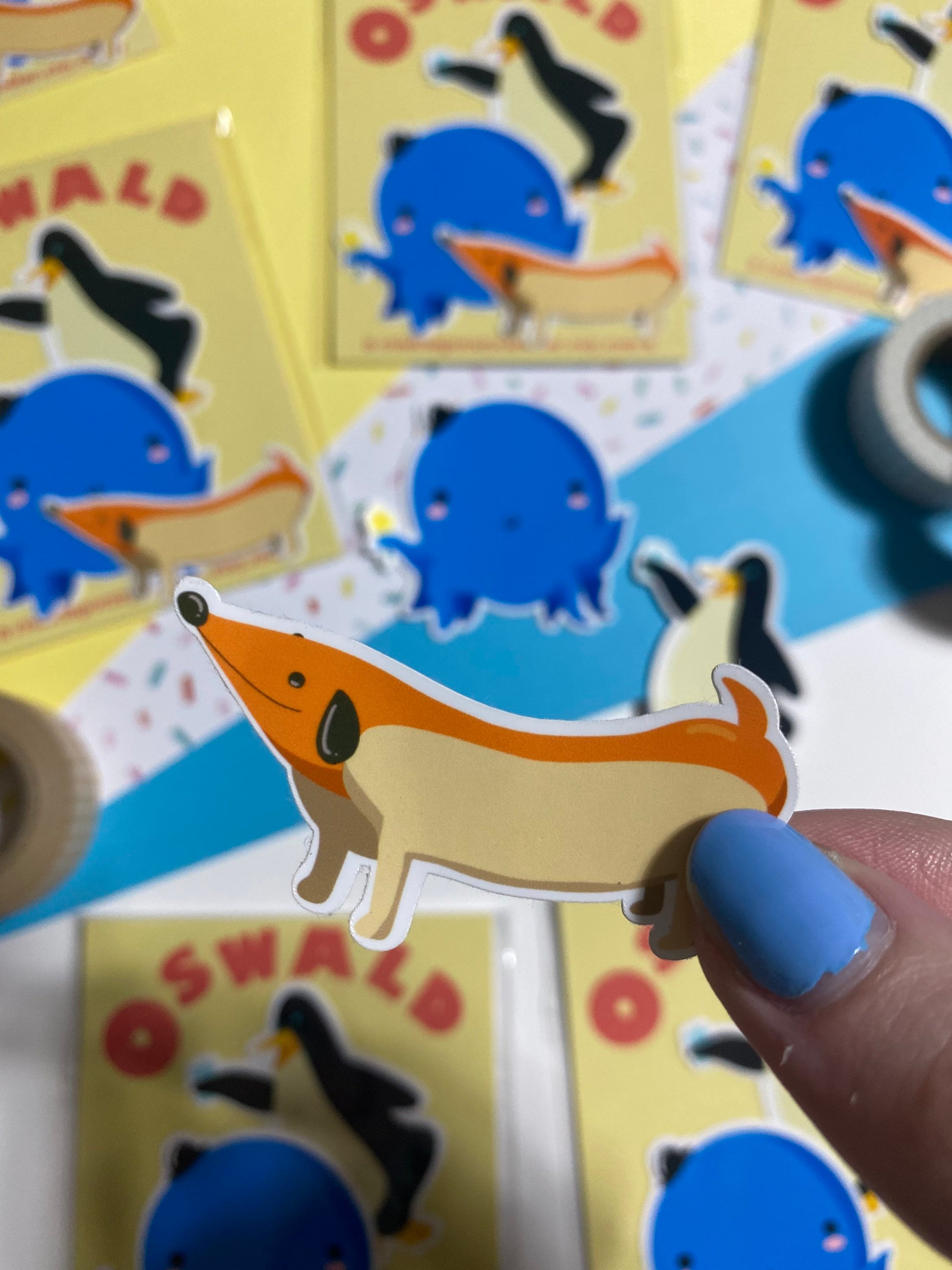 Oswald Octopus Vinyl Stickers Sticker Packs Cartoon - Etsy