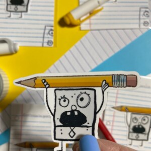 Doodlebob Sticker Spongebob Cute Stickers Pop Culture | Etsy