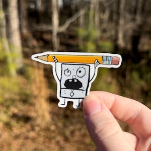 Doodlebob Sticker | Spongebob | Cute Stickers | Pop Culture | Bikini ...
