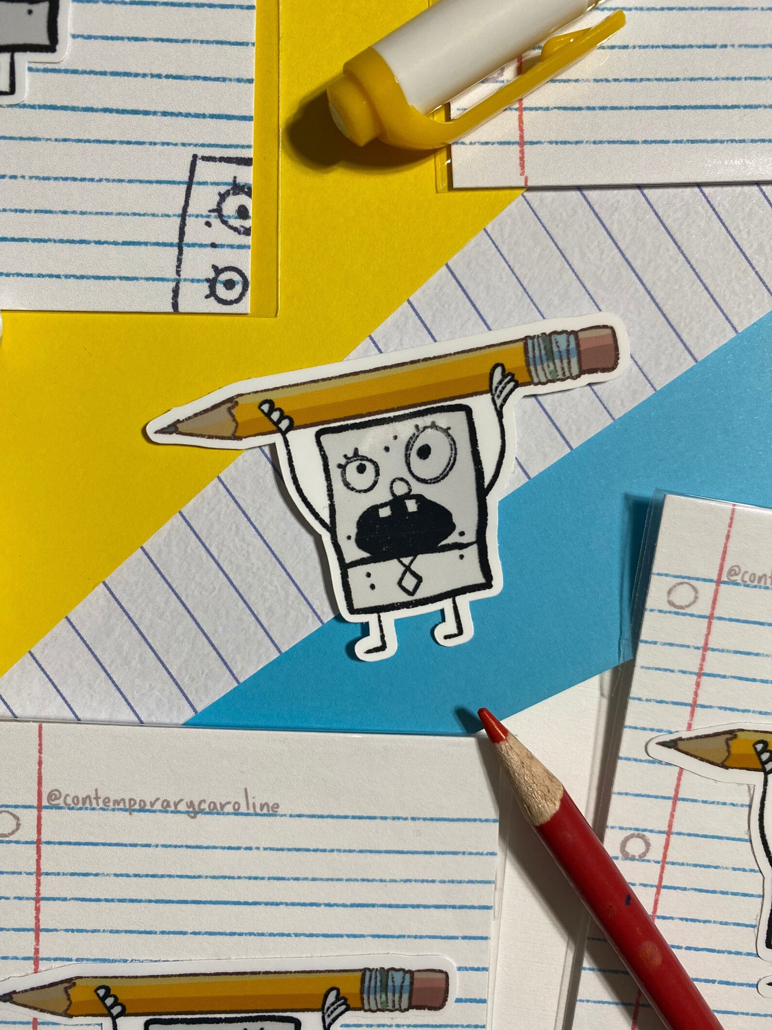 Doodlebob Sticker Spongebob Cute Stickers Pop Culture | Etsy