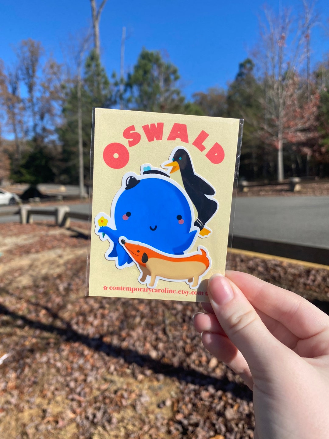 Oswald Octopus Vinyl Stickers | Sticker Packs | Cartoon Stickers | Cute ...