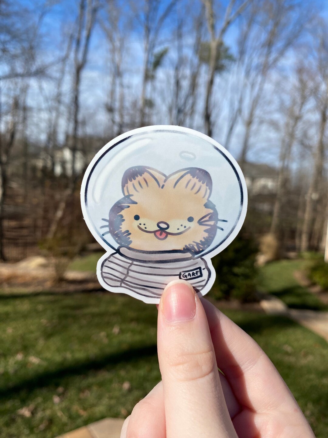 Garfield Sticker / Gorf Sticker / Cute Sticker / Cartoon Sticker ...