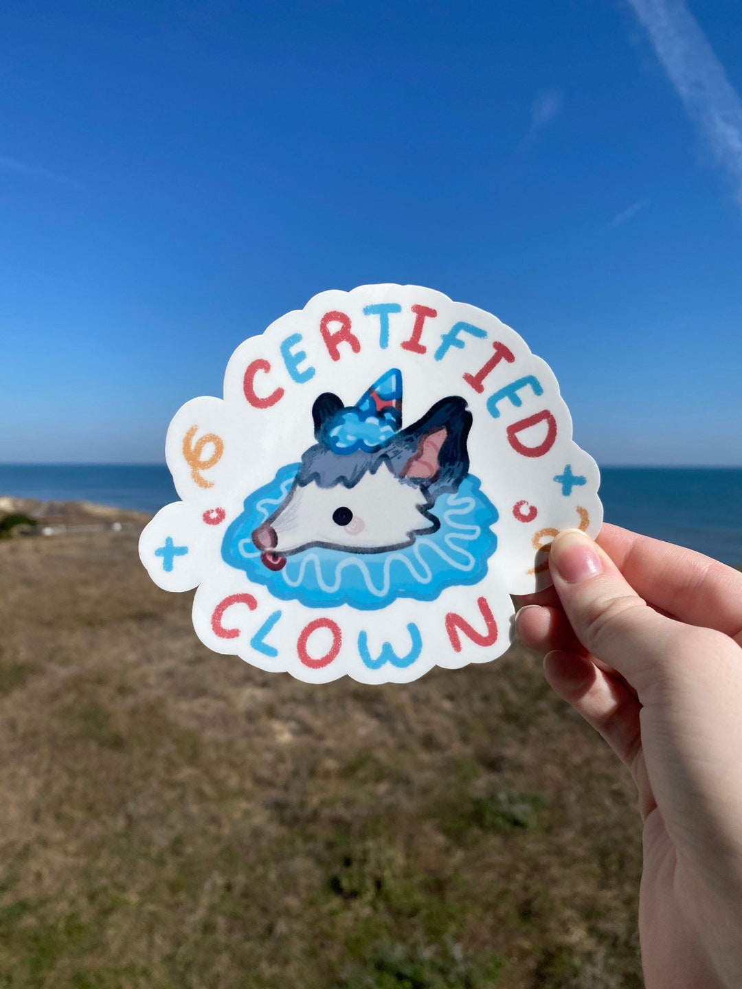 Certified Clown Possum Sticker / Cute Clown Sticker / Possum Sticker ...