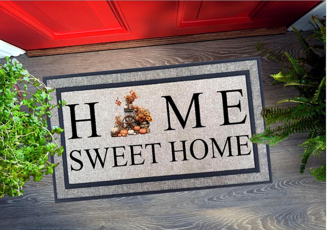 Digital Download, Front Door Mat Fall Sublimation Design Download, Rug ...