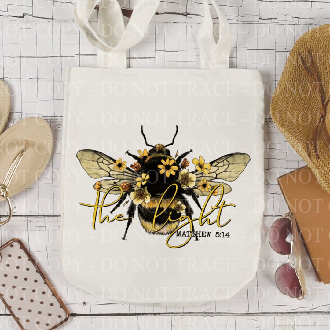 Bee Sublimation Transfer: Ready to Press, Full Color, Light Fabric - Etsy