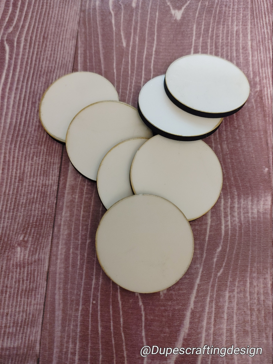 Sublimation MDF Circle Blanks: Laser Cut Badge Reels, Hair Bows - Sets ...