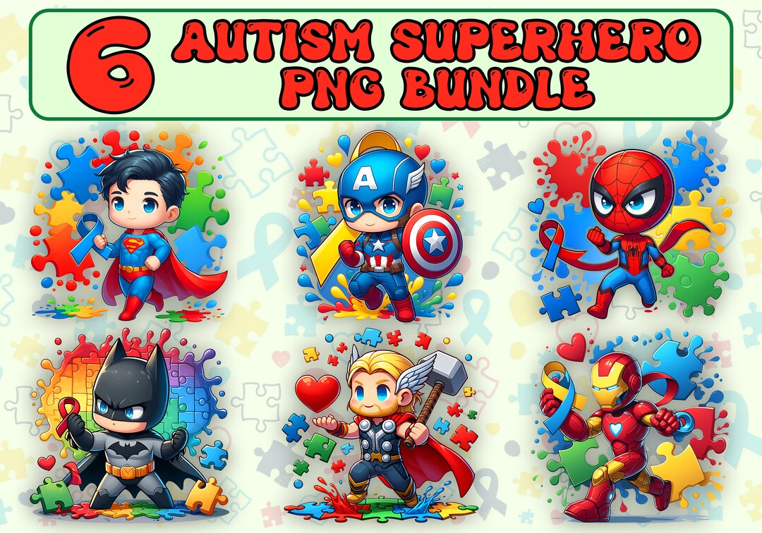 6 Super Autism Png, Superhero Autism Png Design, Autism Png Design ...
