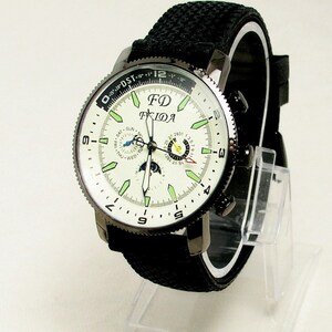 FD Felda Watch as NEW. Date, Moon Phases. - Etsy