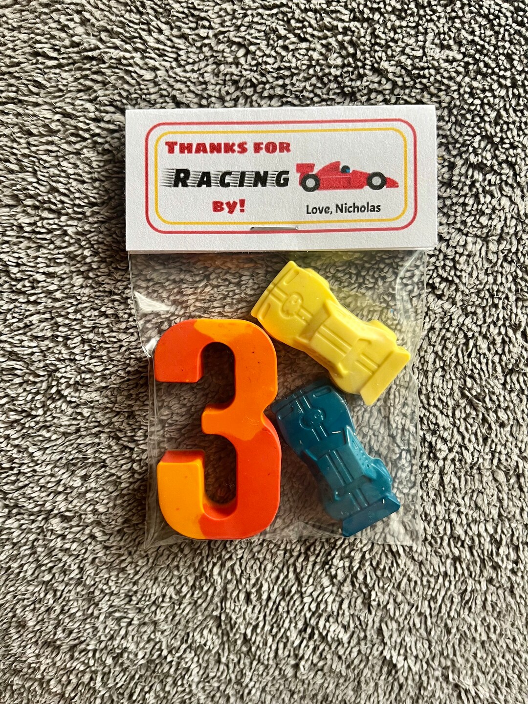 Race Car Party Favor Crayons - Etsy