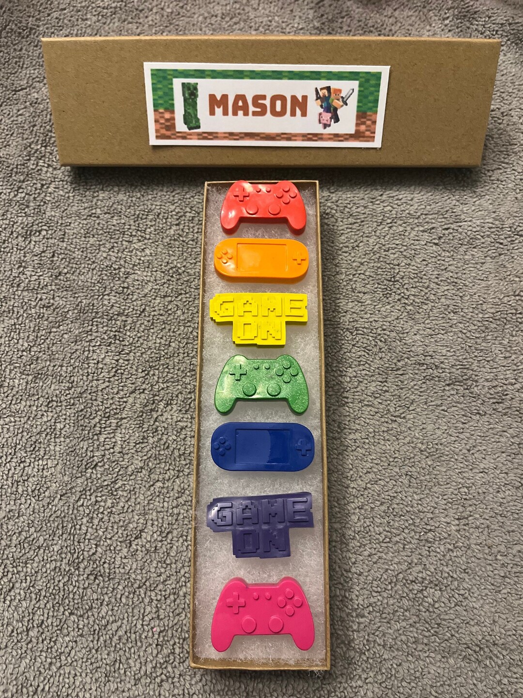 Mine Video Game Crayon Sets - Etsy