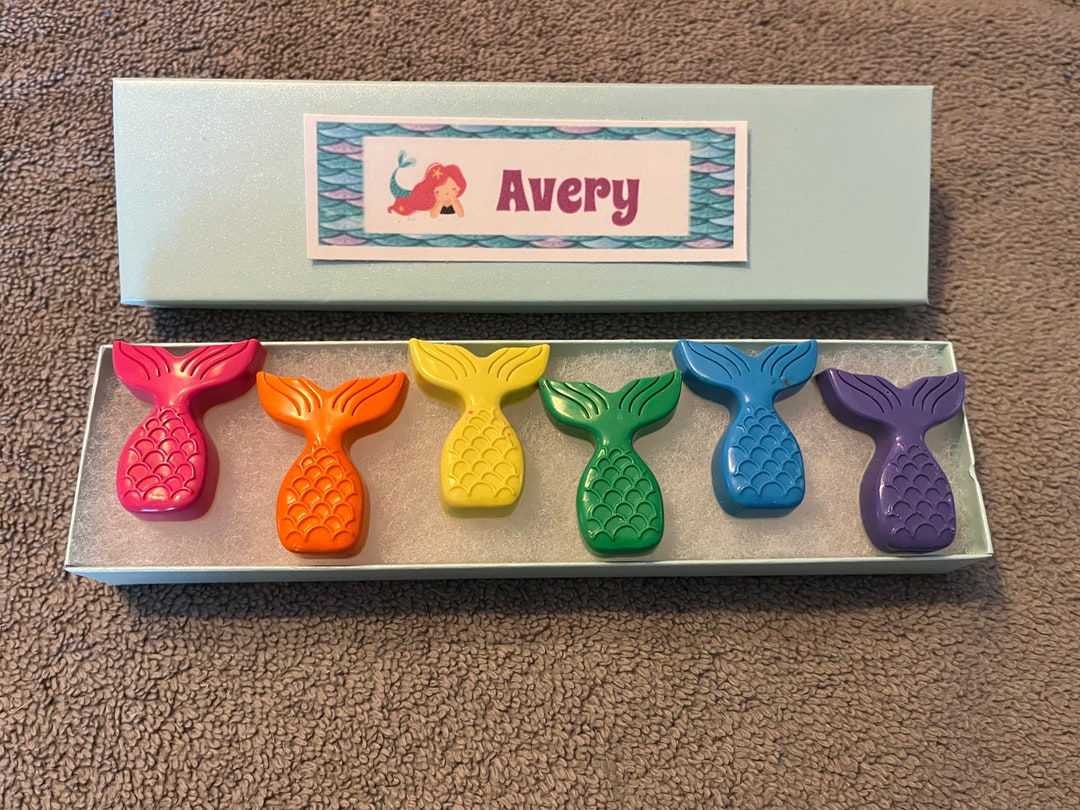 Mermaid Crayon Sets - Etsy