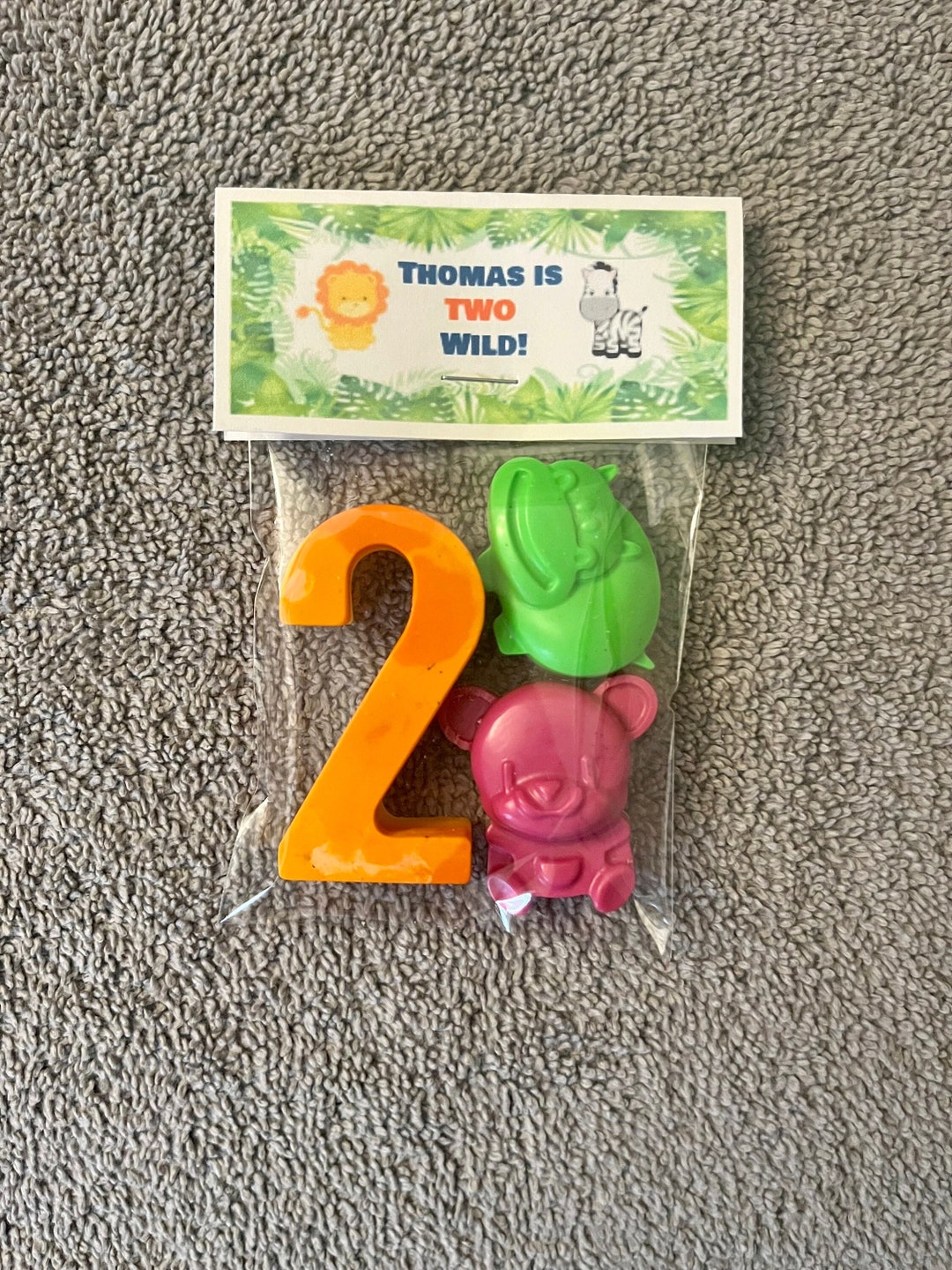 Wild Party Favor Crayons, Animal Crayons - Etsy