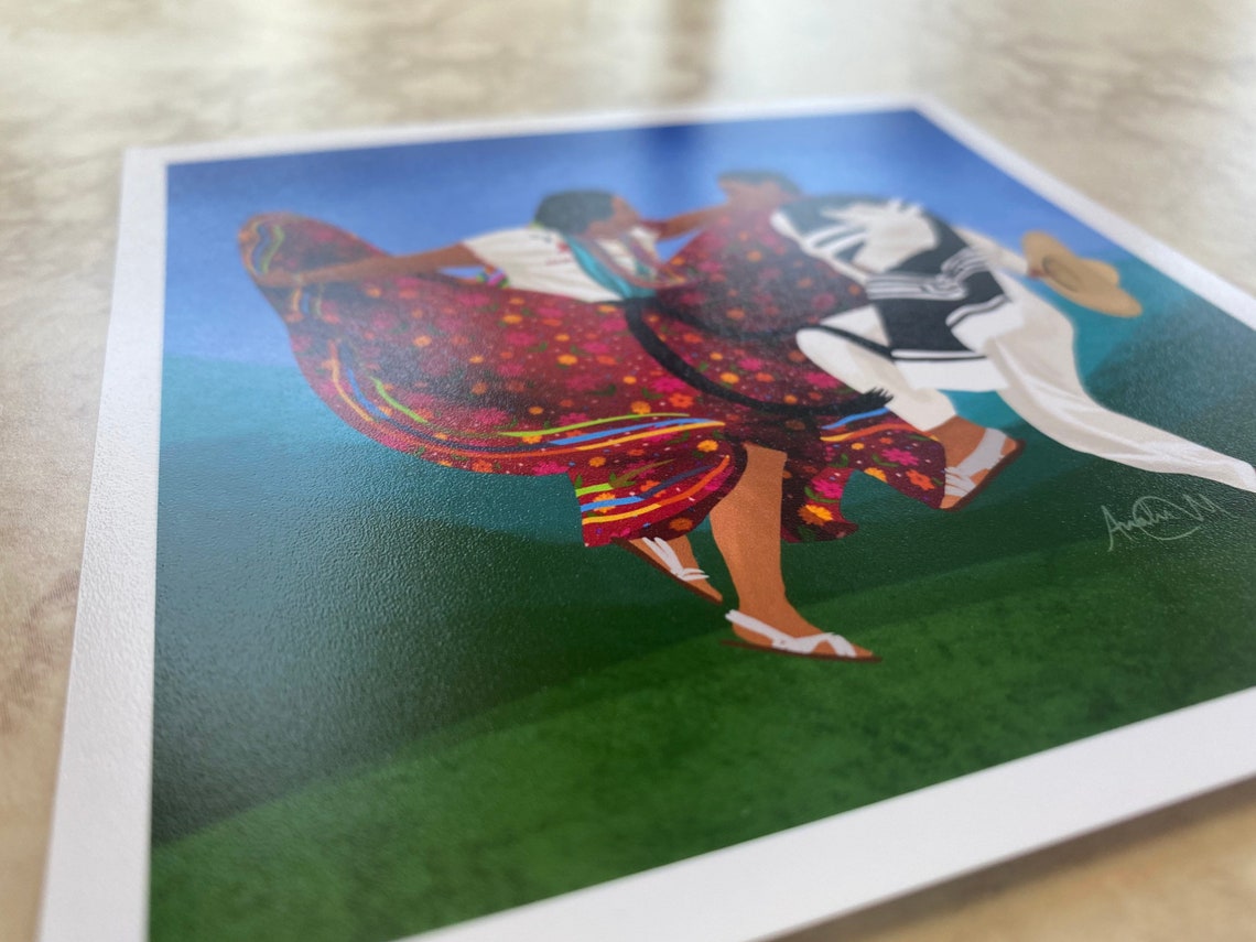 Oaxaca Jarabe Mixteco Small Art Print - Etsy