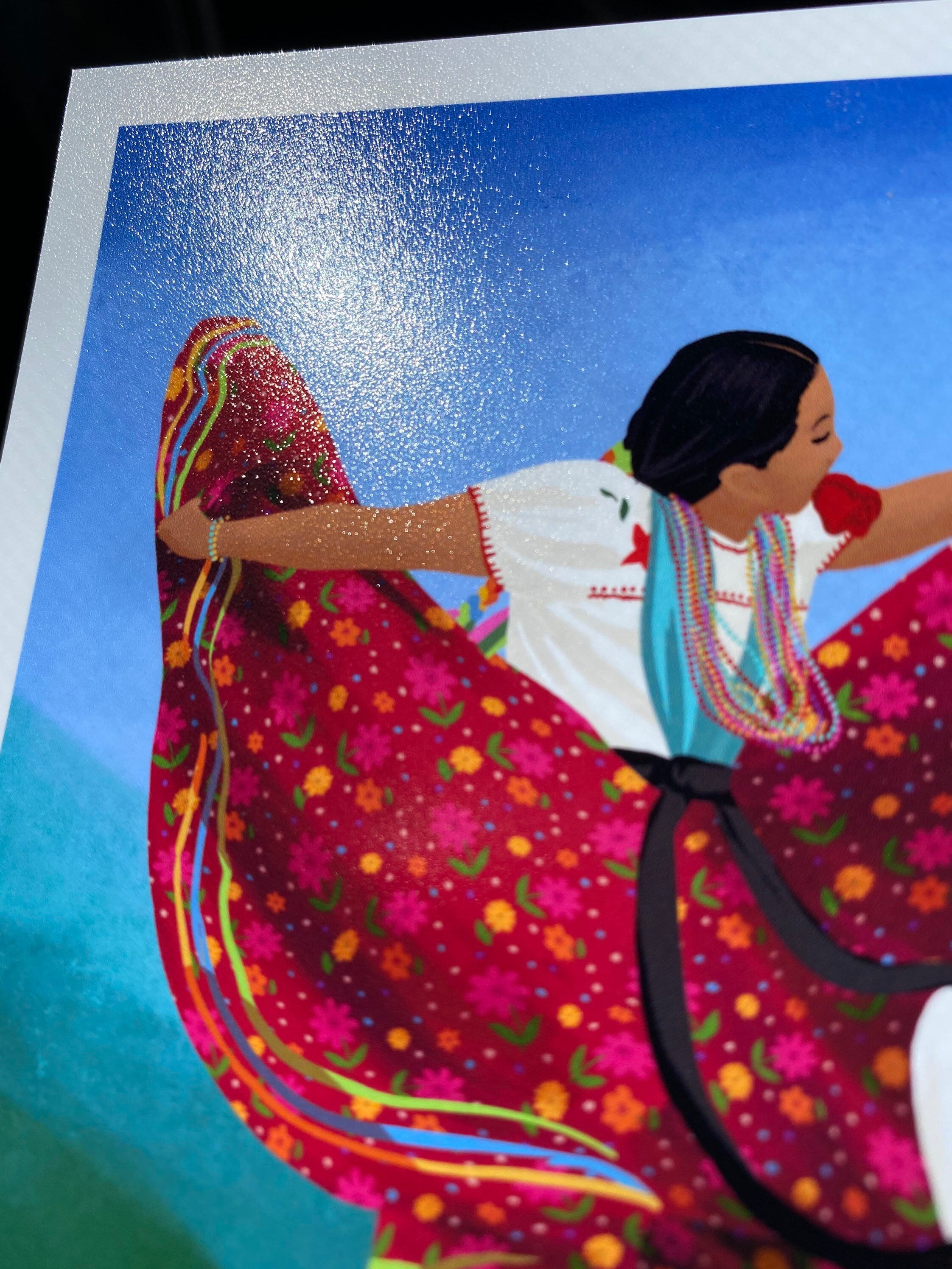 Oaxaca Jarabe Mixteco Small Art Print - Etsy UK