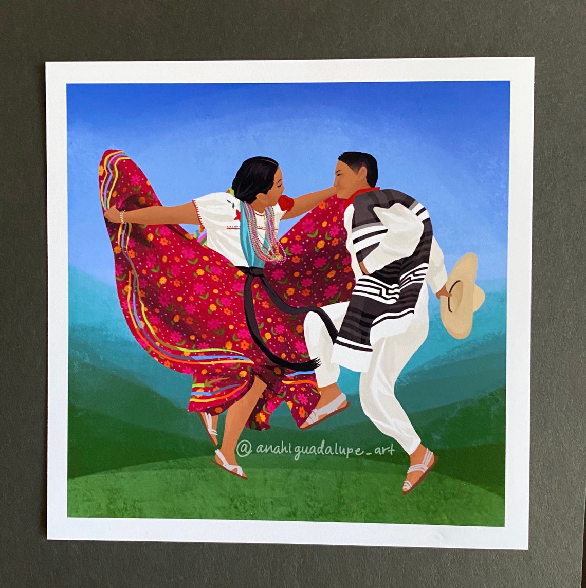 Oaxaca Jarabe Mixteco Small Art Print - Etsy UK