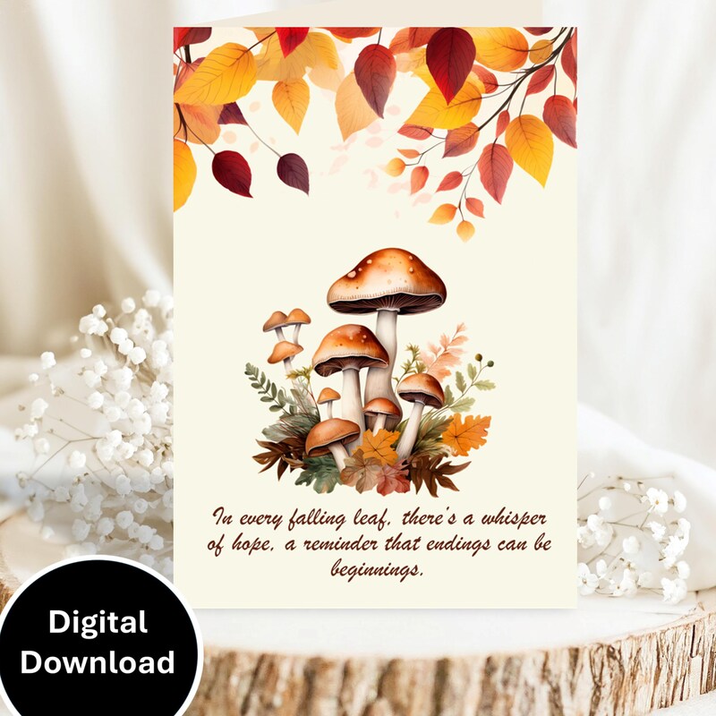 Fall Greeting Card - Etsy
