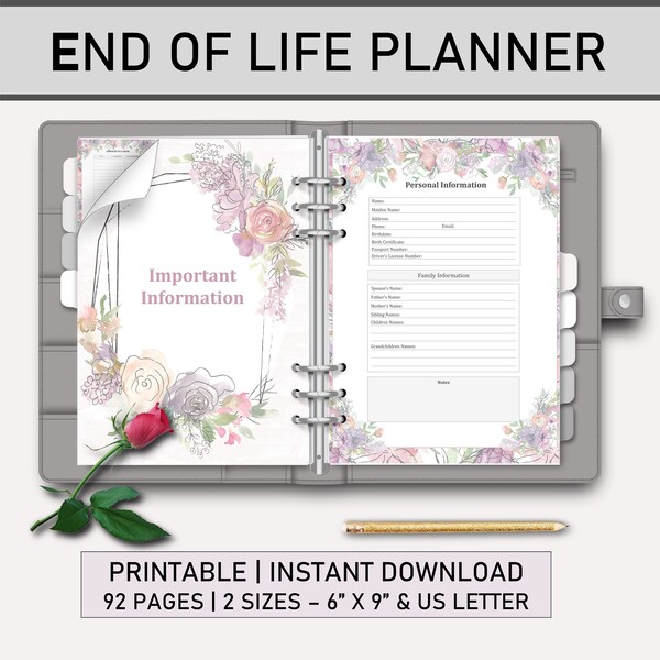 Funeral Planner Guide - Etsy