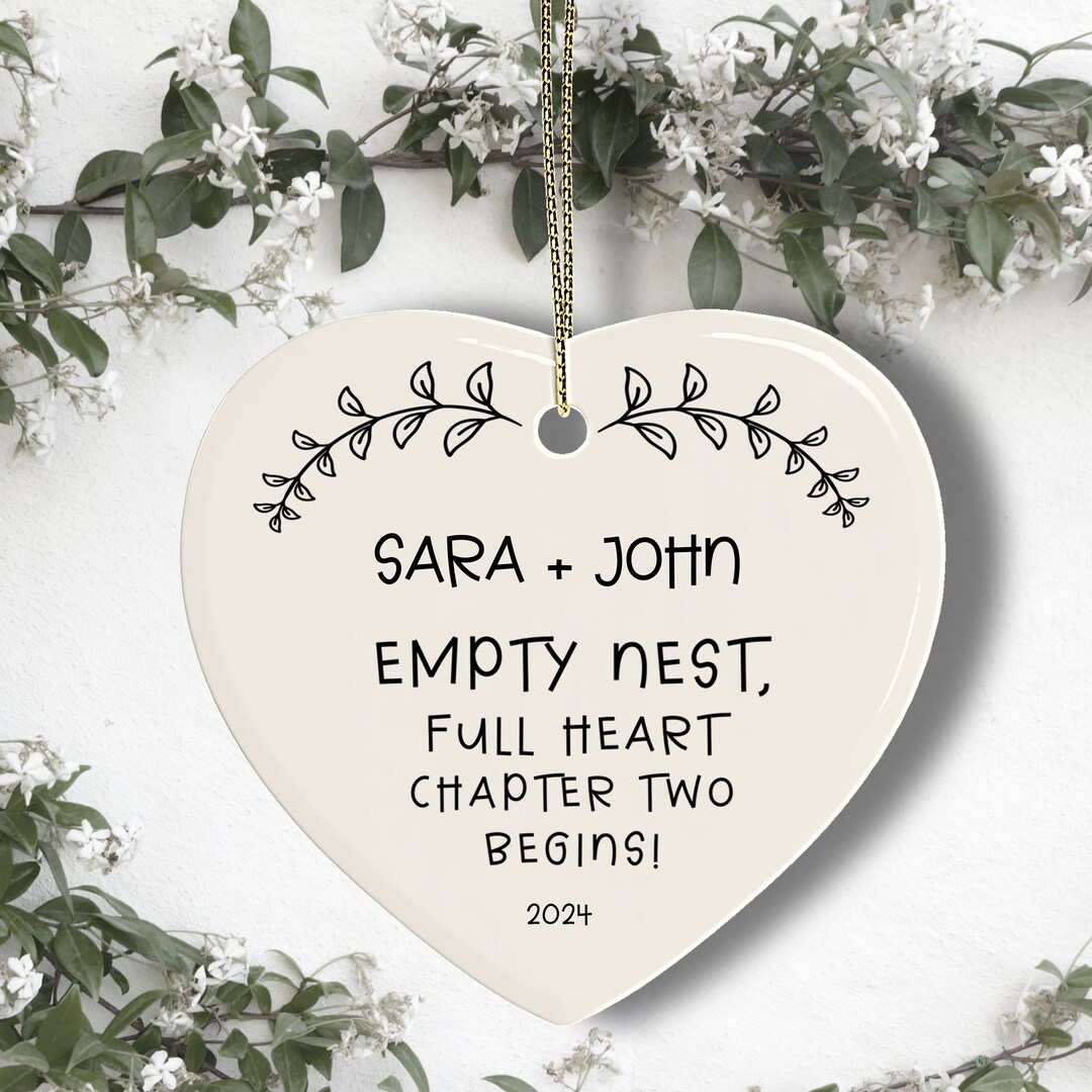 Empty Nest Full Heart Ornament, New Chapter Empty Nester Keepsake Gift ...