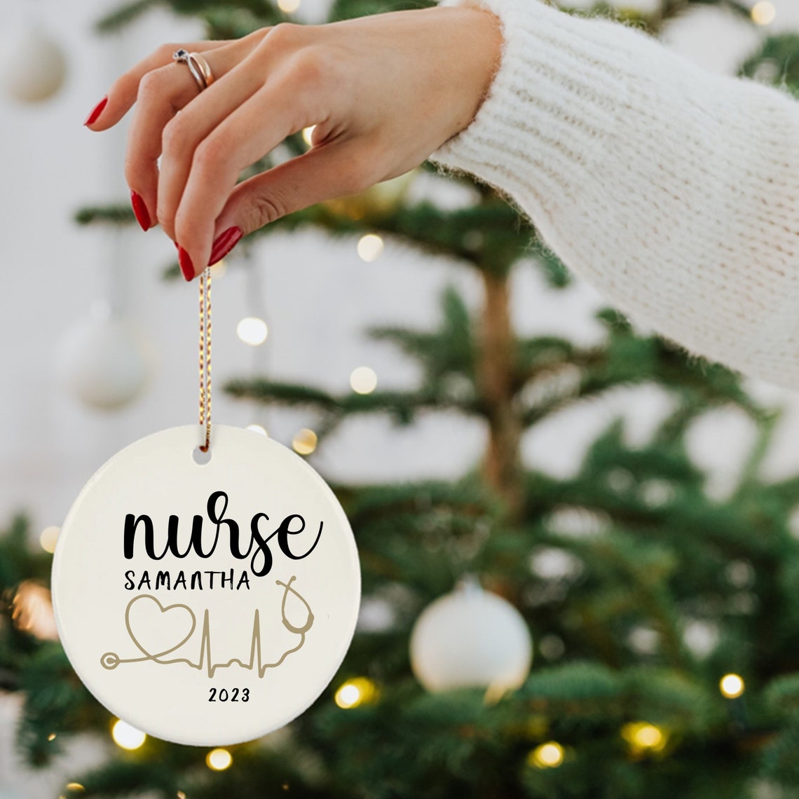 Nurse Gift for Women Nurse Christmas Ornament Nurse Decor - Etsy
