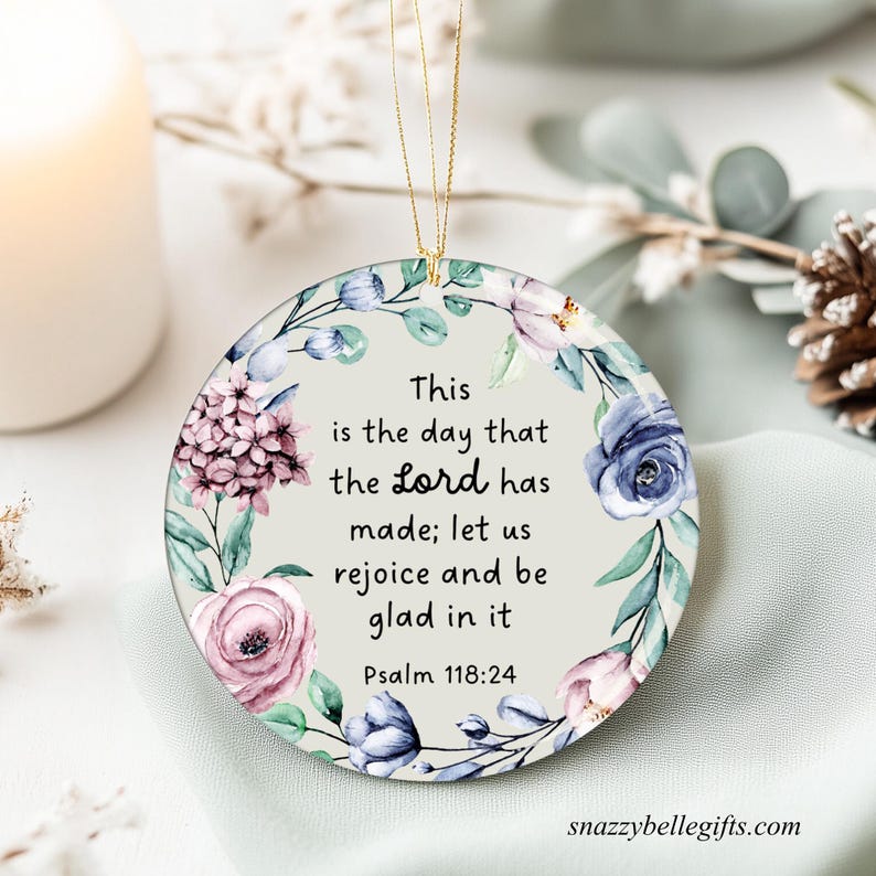 Christian Scripture Gift Ornament, Religious Hanging Home Decor, This ...