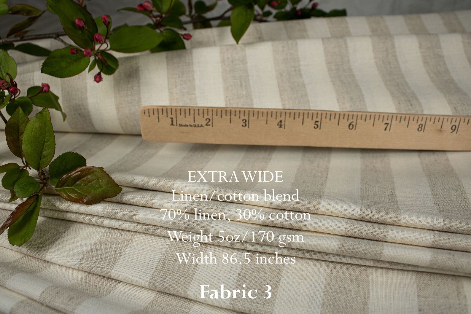 EXTRA WIDE Linen Fabric by the Yard From Europe / UNDYED Linen - Etsy