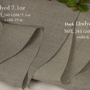 100% Natural Undyed Linen Fabric by the Yard From Europe - Etsy