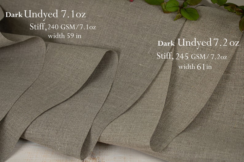 100% Natural Undyed Linen Fabric by the Yard From Europe - Etsy