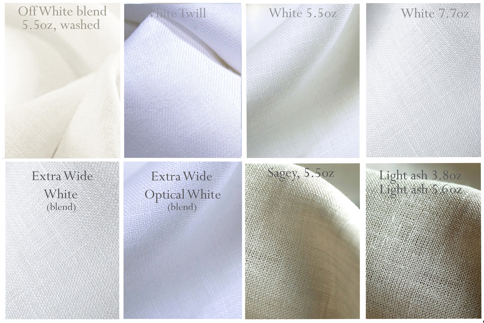 White Linen Fabric by the Yard / off White Linen Fabric for - Etsy