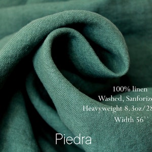 100% Washed Linen Fabric Heavyweight / Luxurious Linen Fabric ...