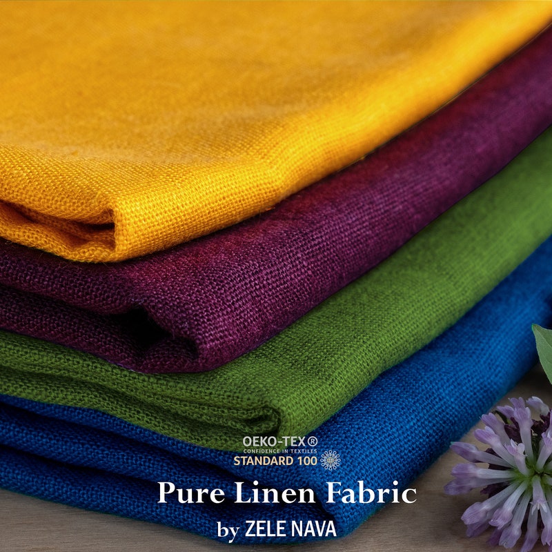 Natural Linen Fabric - Etsy
