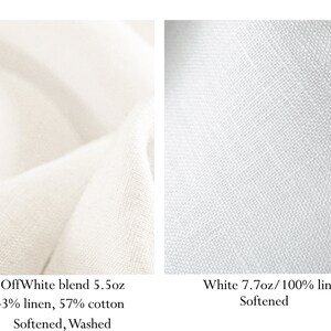 White Linen Fabric by the Yard / off White Linen Fabric for - Etsy