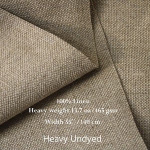 100% Natural Undyed Linen Fabric by the Yard From Europe Natural Light ...