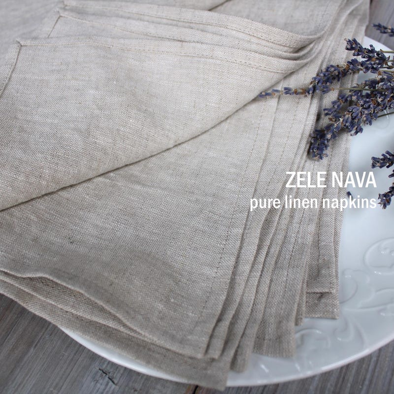Natural Linen Napkin - Etsy