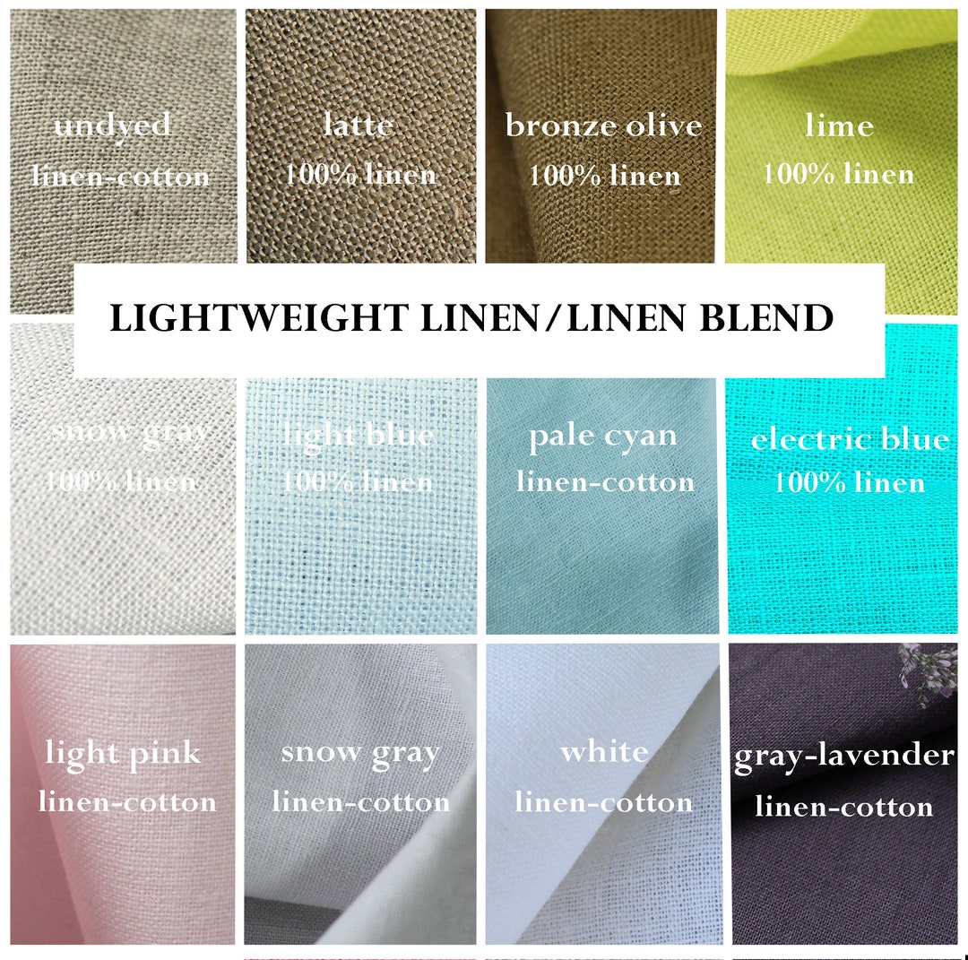 Lightweight Linen Fabric by the Yard for Clothing / Lightweight Linen ...