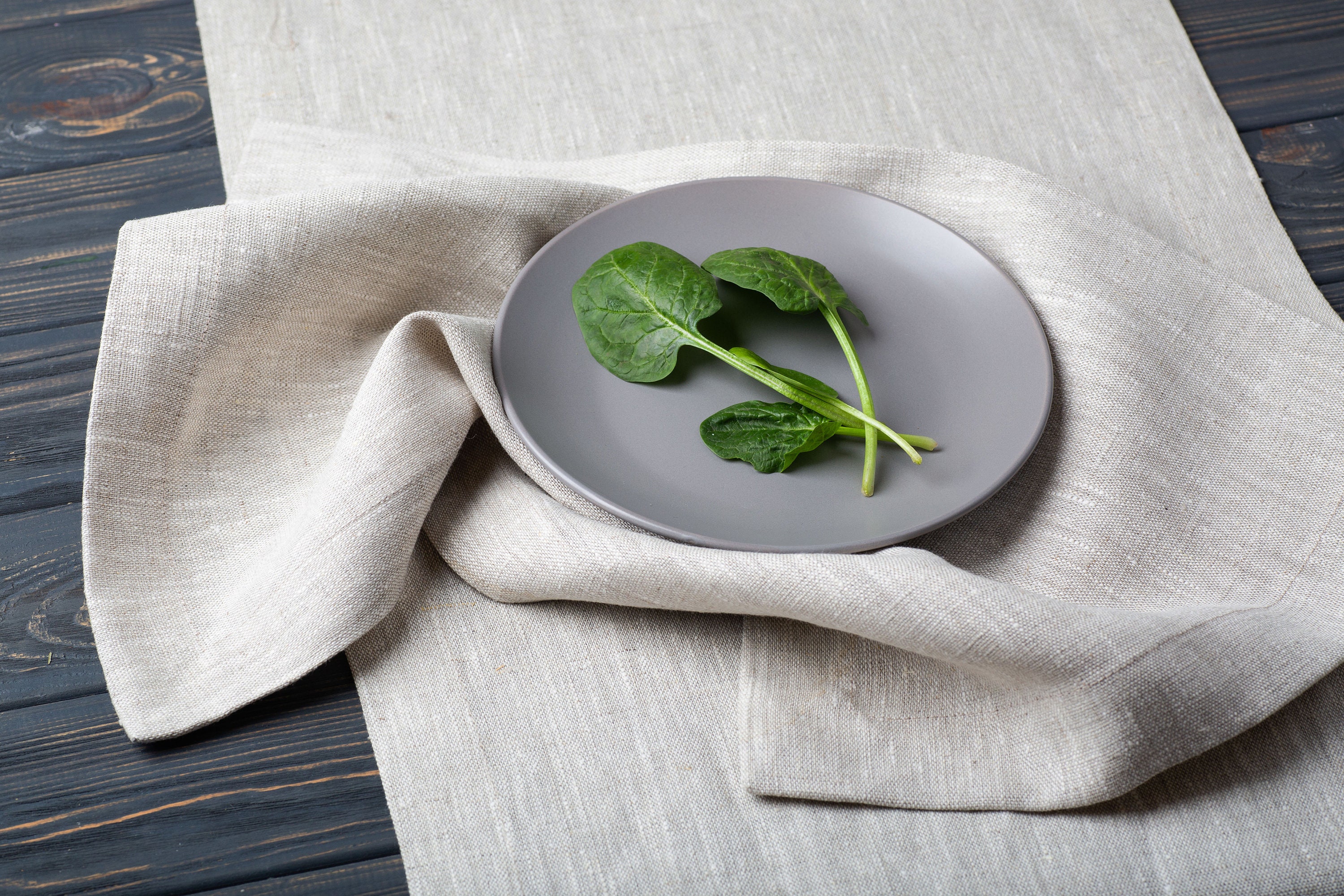 100% Linen Placemats for Dining Table Farmhouse Cloth Place - Etsy