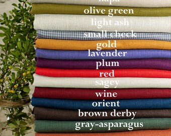 Linen Fabric by the Yard | Etsy