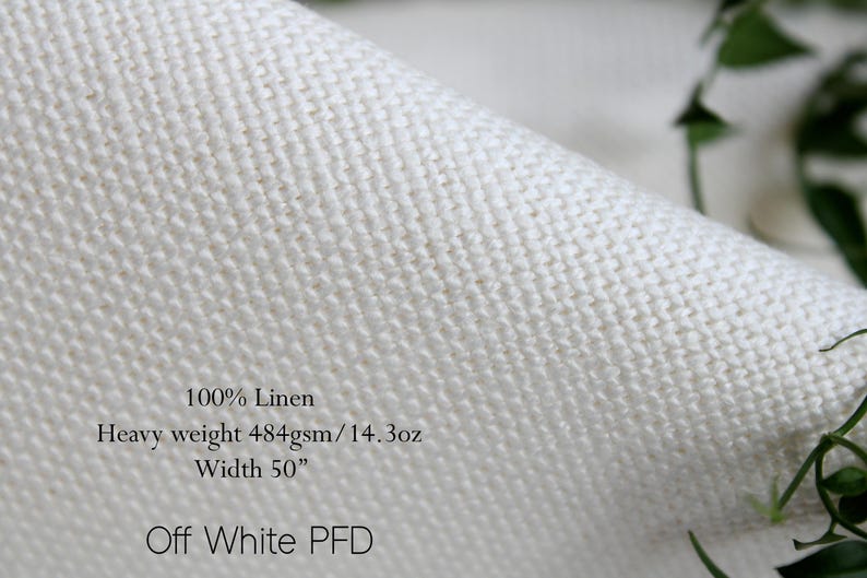 Luxurious Upholstery Linen Fabric / Heavy Linen Fabric by the Yard ...
