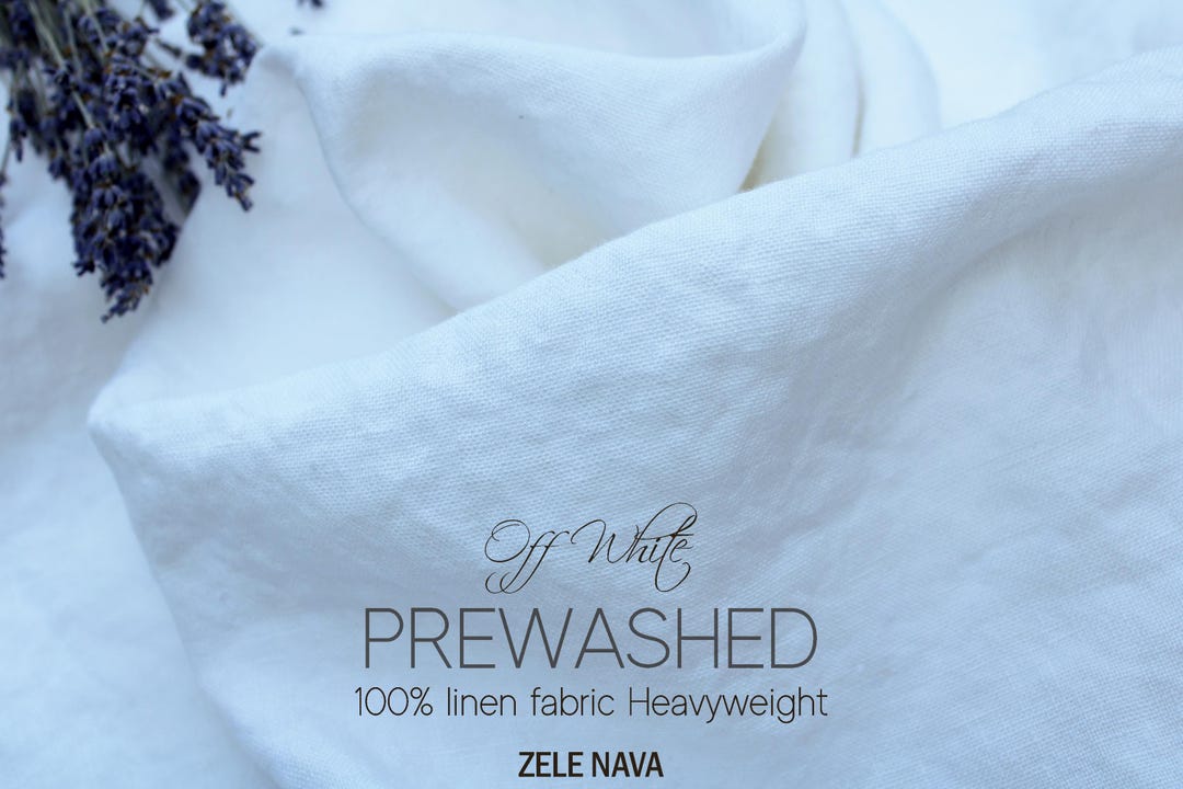 100% Washed Linen Fabric Heavyweight / Rustic Linen Fabric Collection ...