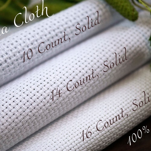 Cross Stitch Fabric 16 Count Aida Cloth 100% Cotton Cross - Etsy