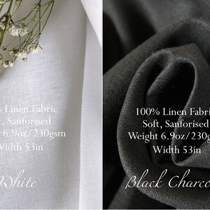 Luxury Linen Fabric: Elegant & Soft / 100% Linen Fabric by the Yard for ...