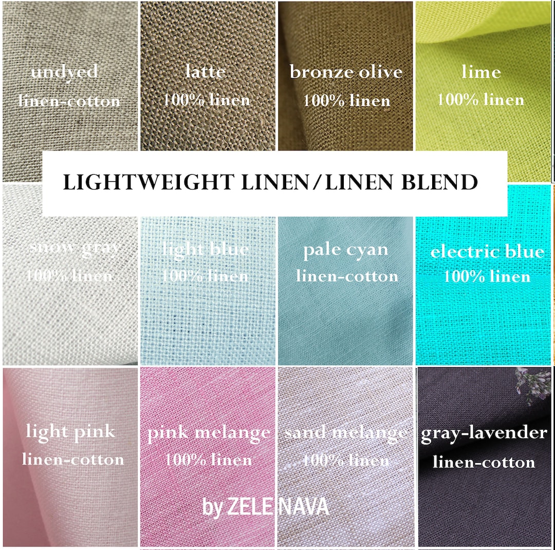 Lightweight Linen Fabric by the Yard for Clothing / Lightweight Linen ...