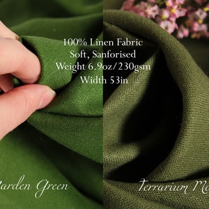 Luxury Linen Fabric: Elegant & Soft / 100% Linen Fabric by the Yard for ...