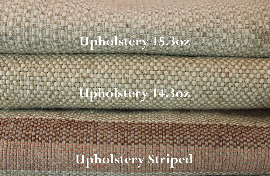 Natural Upholstery Linen Fabric by the Yard /heavy Linen | Etsy
