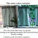Linen Color Block Curtain – Two-tone Custom Curtain, 100% Washed Linen ...